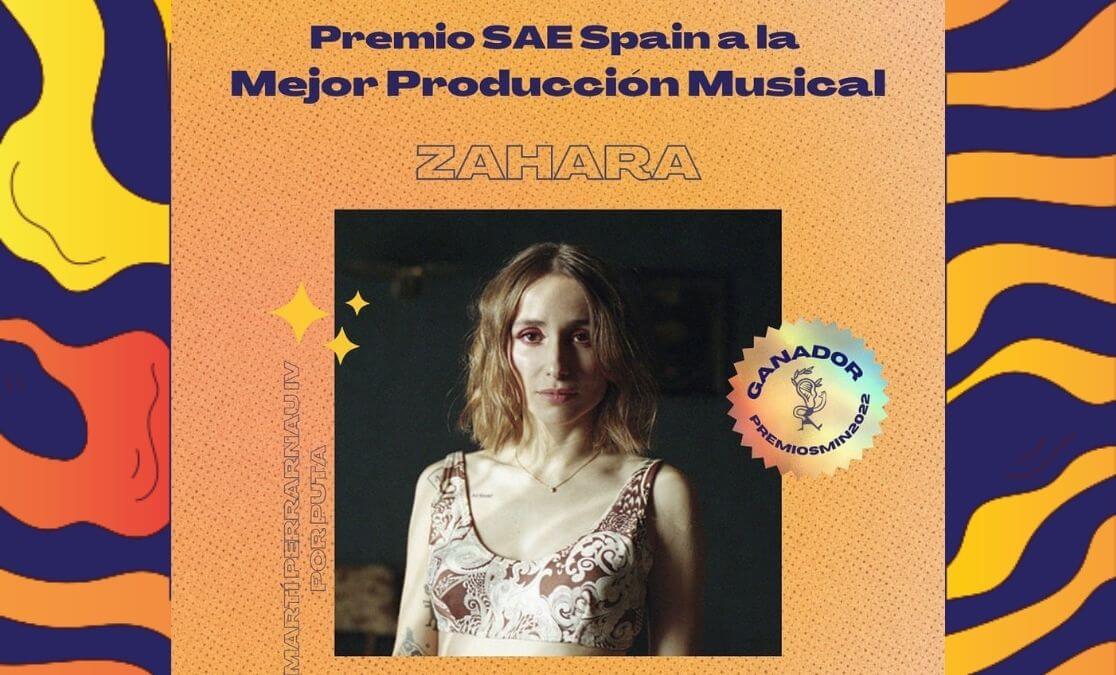 Premio SAE Spain a la mejor producción musical en los Premios MIN 2022